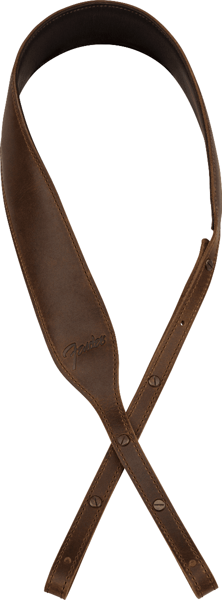 Fender Paramount Banjo Leather Strap - Brown