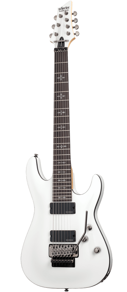 Schecter Demon 7 FR - Vintage White