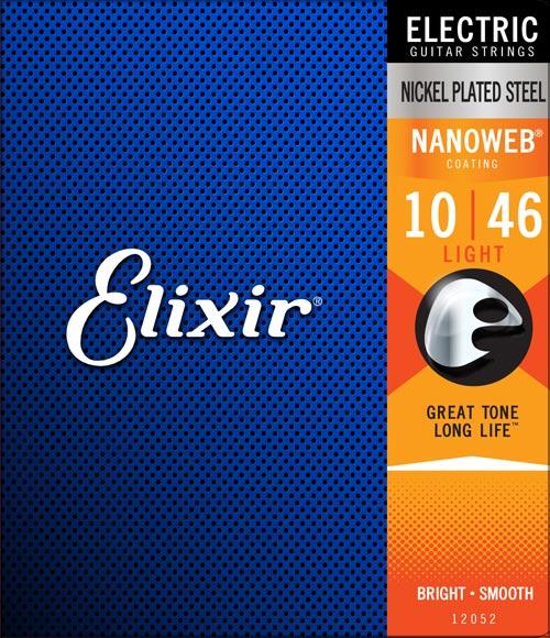 Elixir Electric Light (.10-.46) Nickel Plated Steel w/NANOWEB Coating