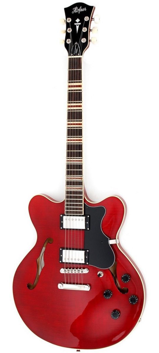 Hofner Verythin CT - Transparent Red