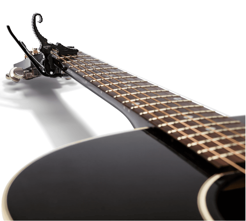 Kyser Quick-Change Short Cut Partial Guitar Capo - Black
