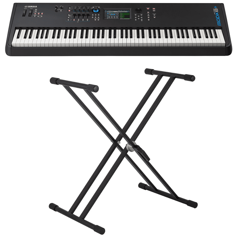 Yamaha MODX8+ - 88 Note Weighted Key Synthesizer w/Double Braced ...