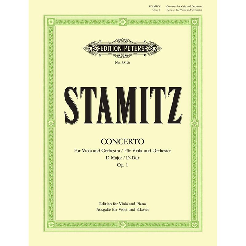 Stamitz - Concerto in D Op.1 - Viola + Orchestra - promusica.ie