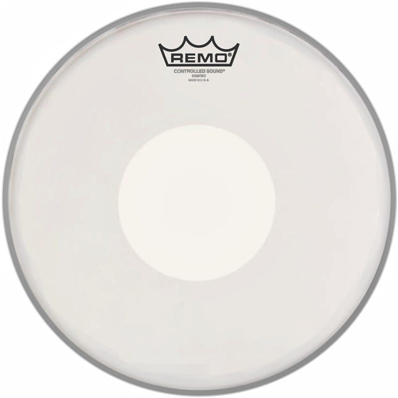 Remo 14" Controlled Sound Coated - Black Dot