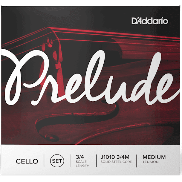 D'addario Prelude Cello String Set - 3/4 - Medium Tension - promusica.ie