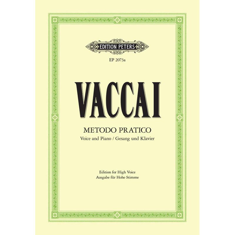 Vaccai - Metodo Practico - High Voice - promusica.ie