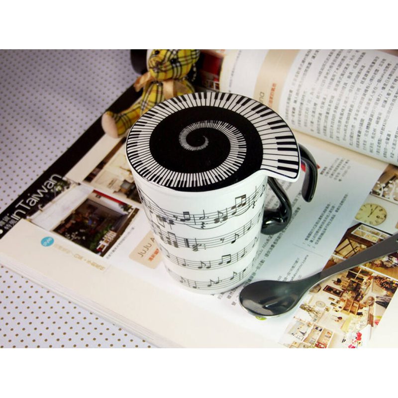 Mug And Lid w/Music Staves - promusica.ie